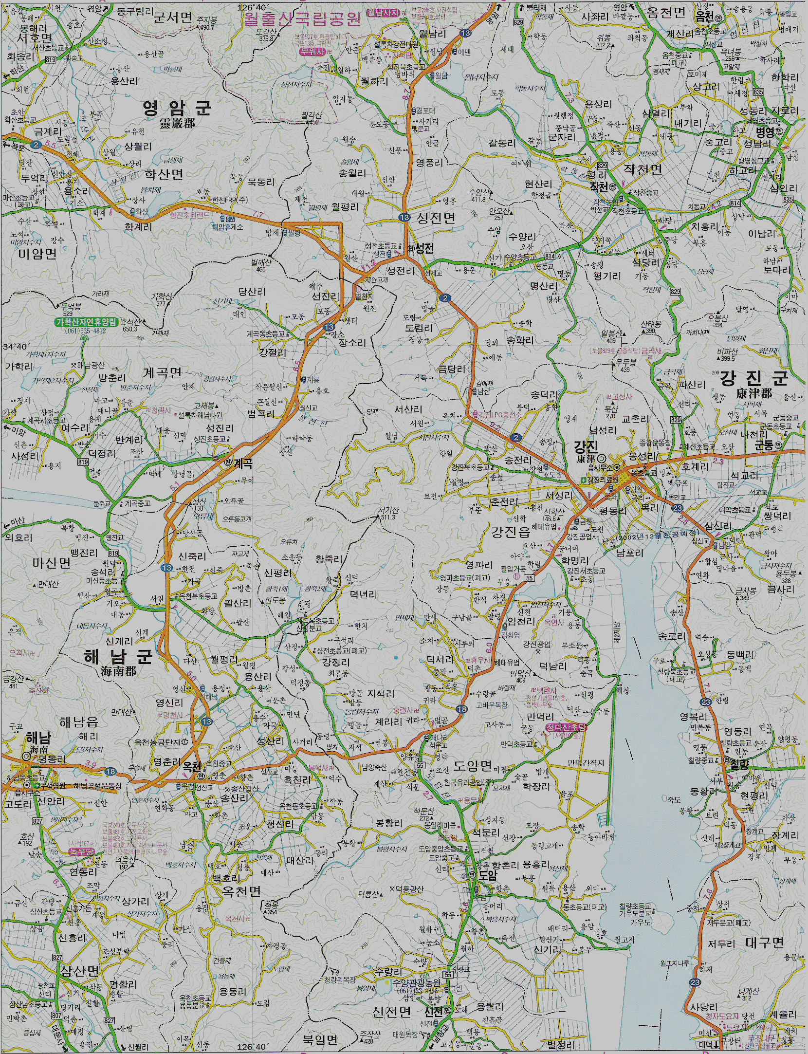 Maps: Korea Cultural Heartland Program